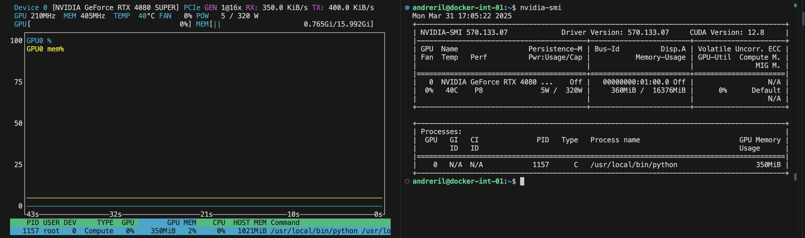 NVIDIA GPU access inside a Proxmox LXC